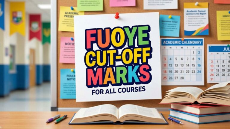 Fuoye Cut Off Mark For All Courses (2025/2026) - SchoolingNg